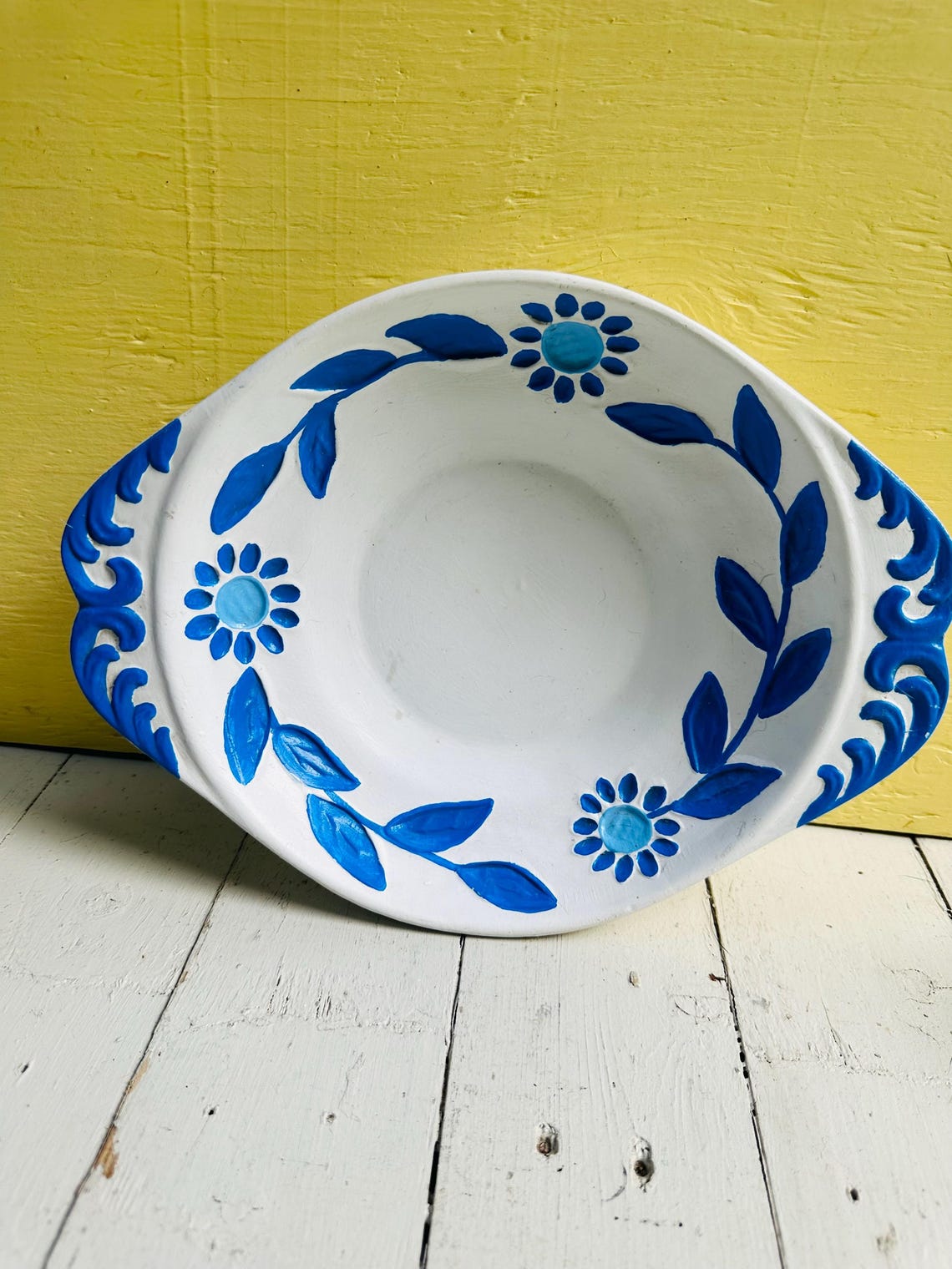Vintage Handmade Artisan Ceramic Platter, Vintage Small Platter ...