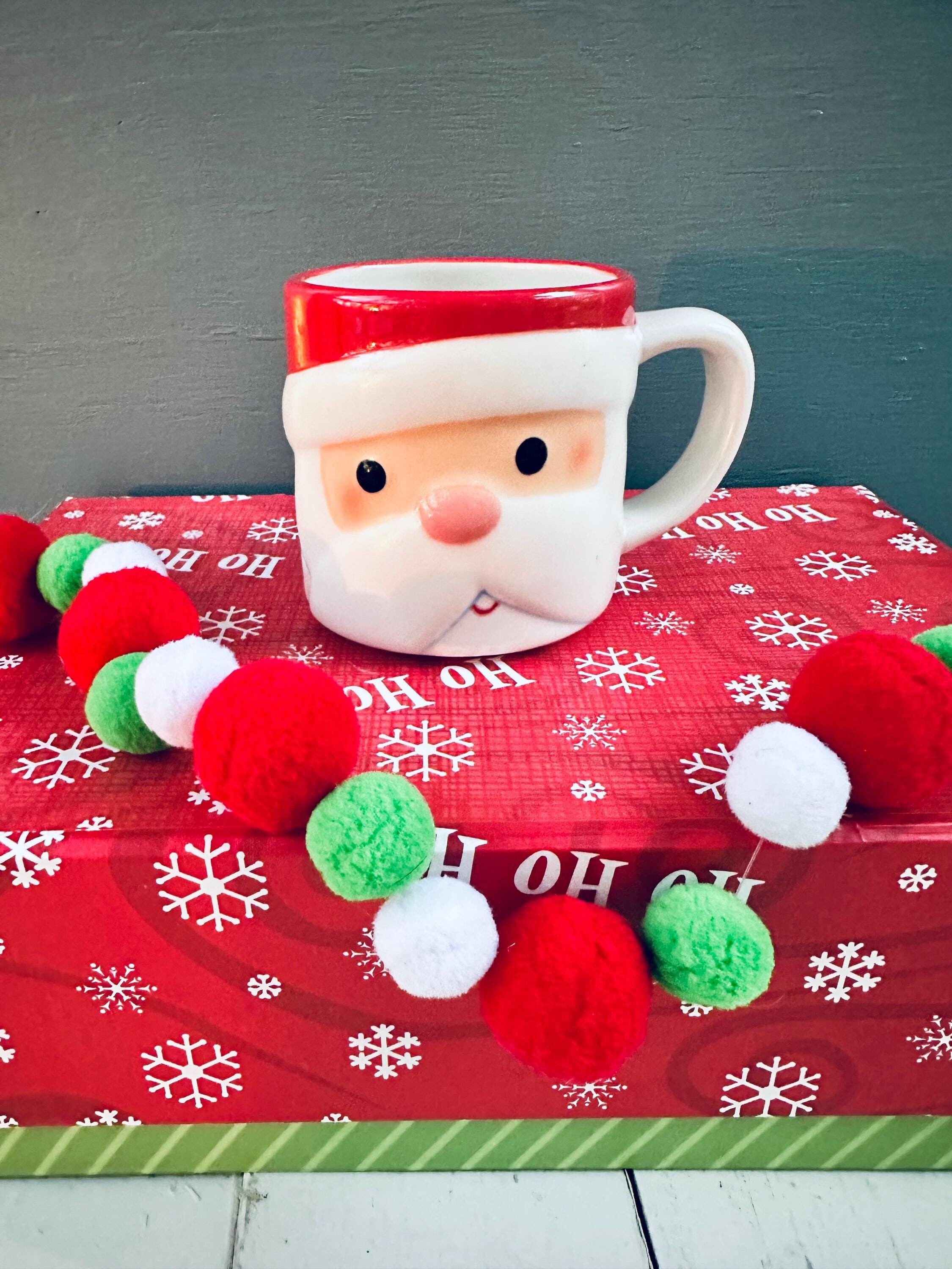 Vintage Hallmark Santa Mug Christmas Santa Mug Pair Santa Face Cup ...