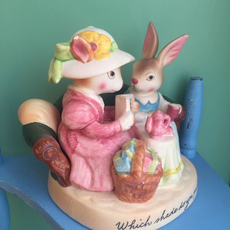 Vintage Avon Precious Moments Rabbit Figurine, Avon Bunny Figurine ...