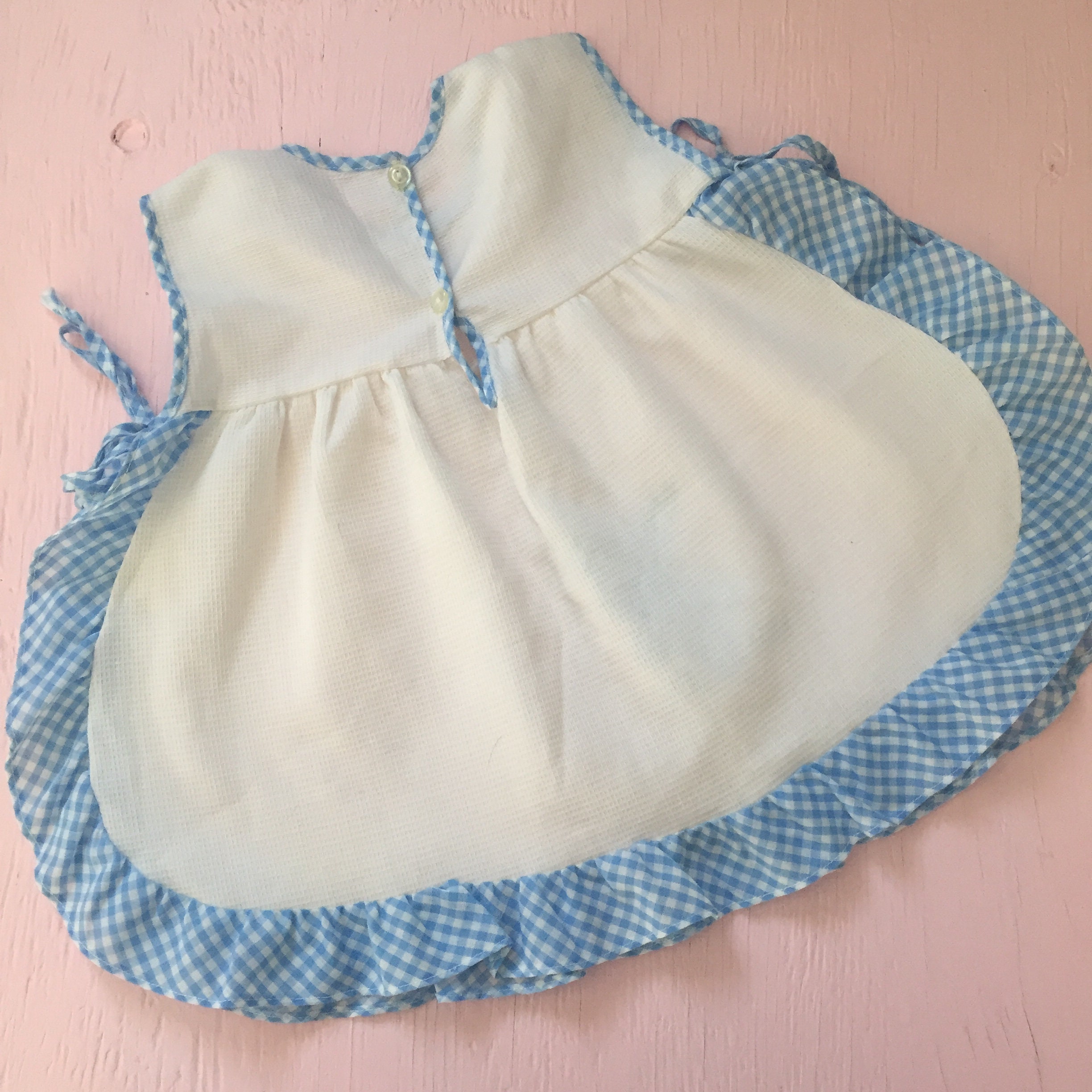 Vintage Baby Girl Pinafore, Vintage Easter Pinafore, Baby Girl Size 12 ...