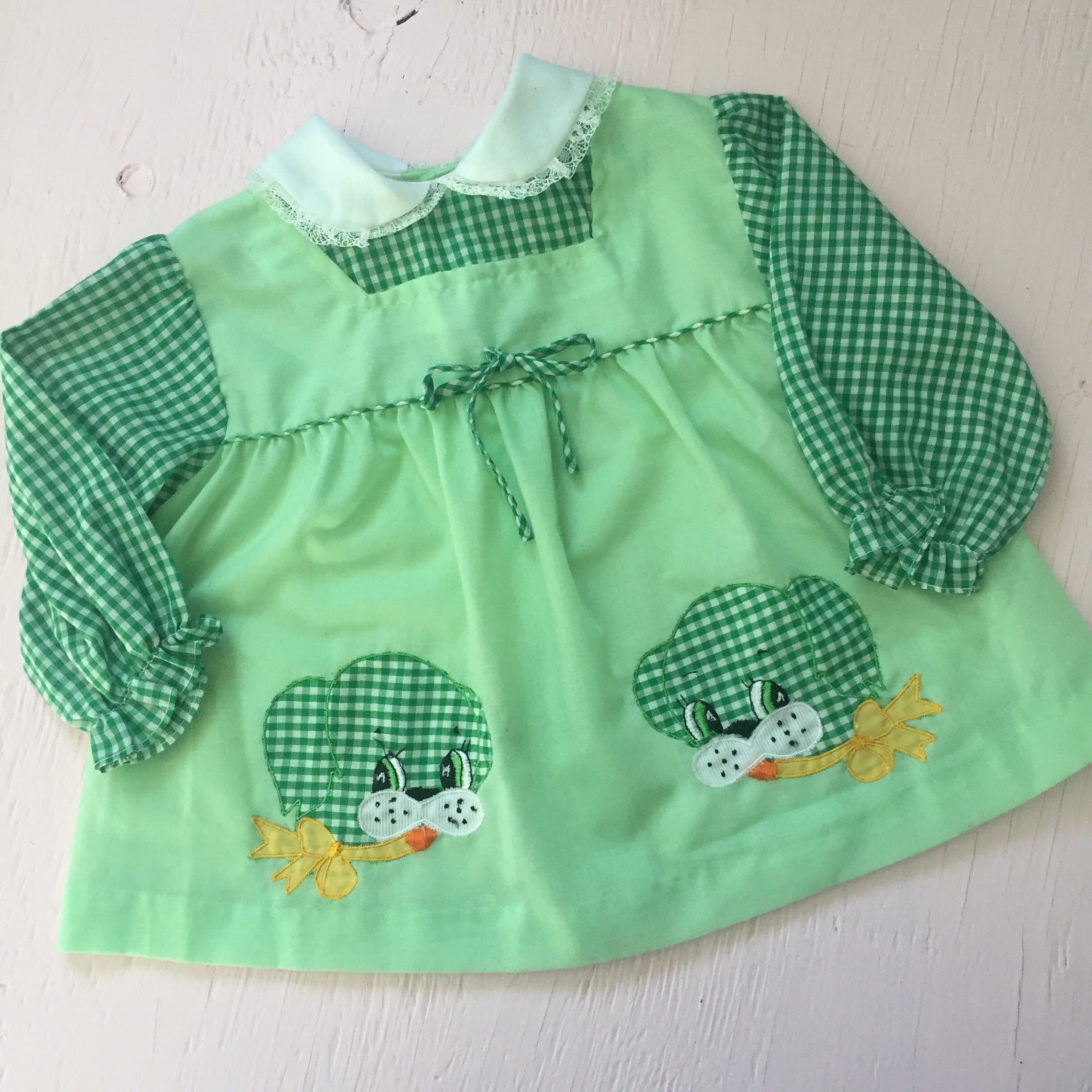 Vintage 1960s Celenese Fortrel Baby Dress, Size 12-18 months, Vintage ...