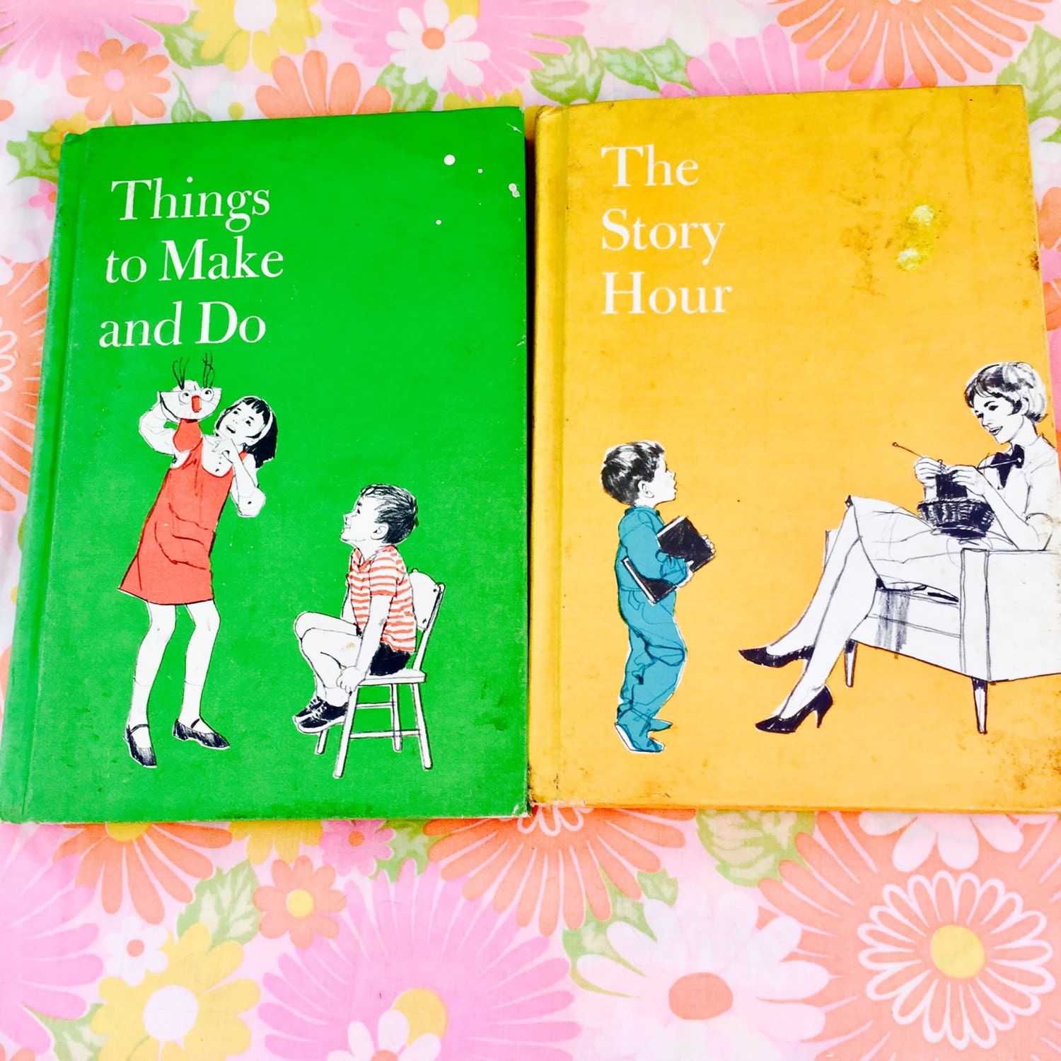 Vintage 1969 Childrens Books, Things To Make and Do, The Story Hour ...