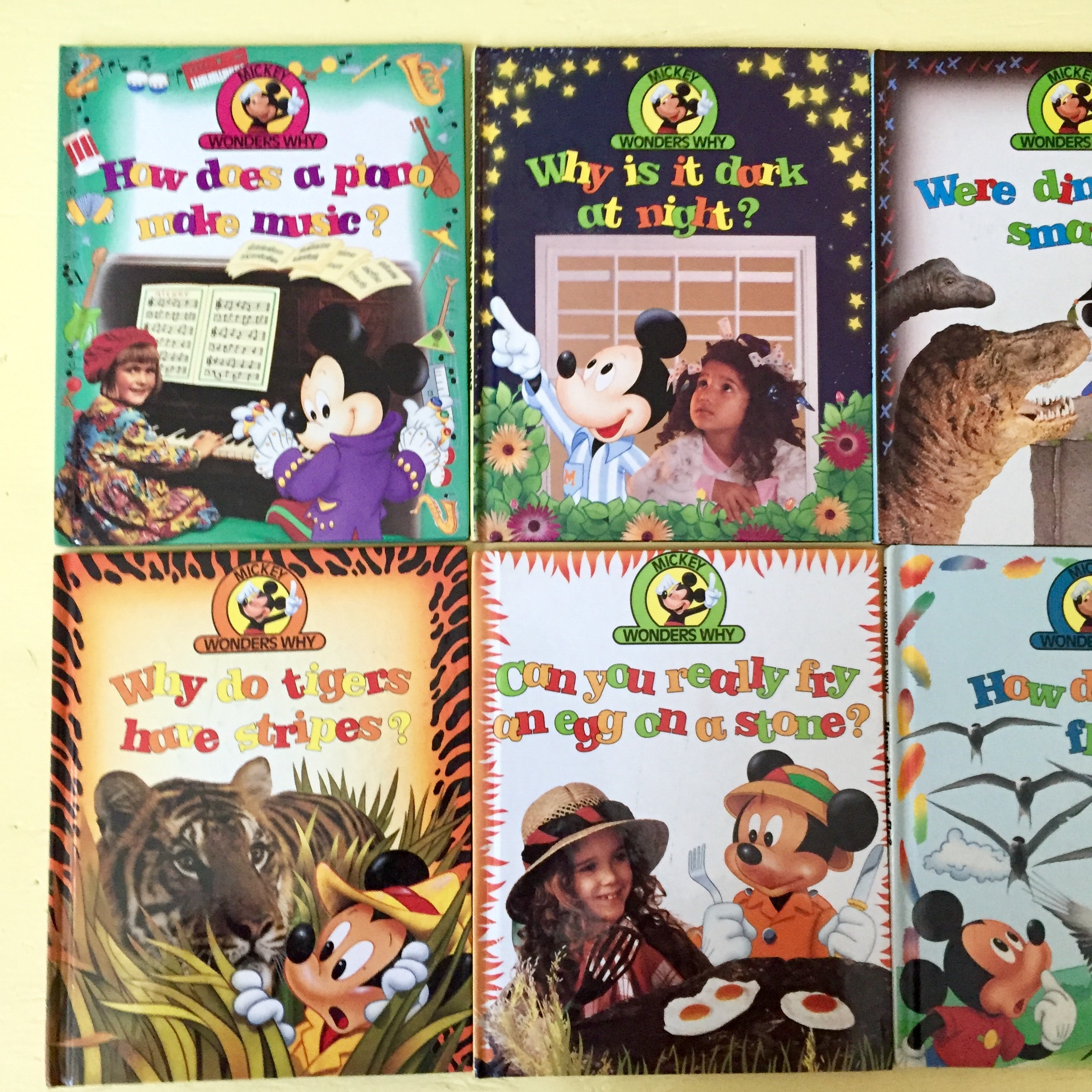 Vintage 1990s Mickey Wonders Why Book Set, Set of 8, Vintage Mickey ...