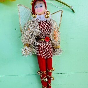 Vintage Rare 1960s Pixie Christmas Ornament Retro Pixie Elf Xmas ...
