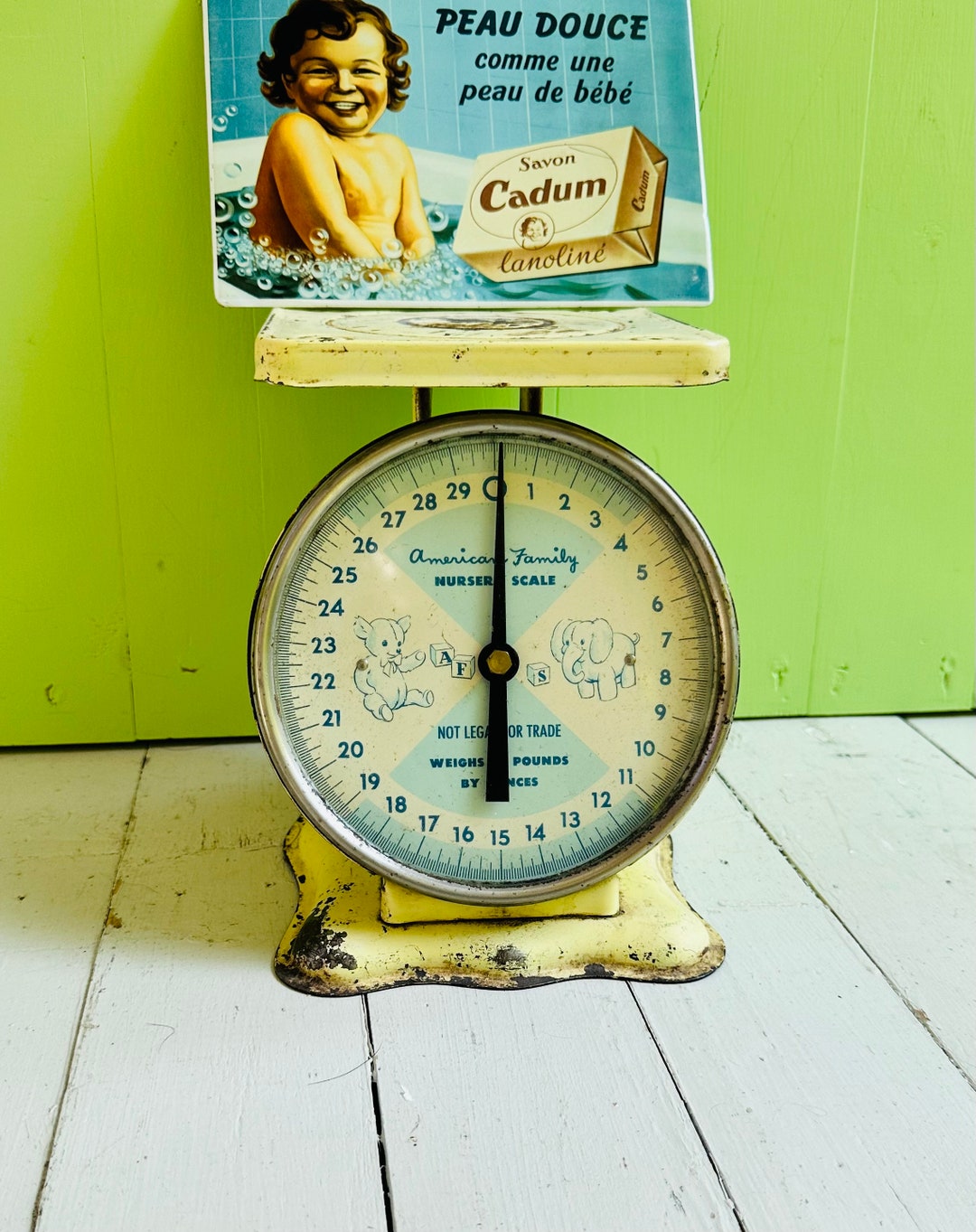 Vintage American Family Nursery Baby Scale, Antique Baby Scale, Vintage ...