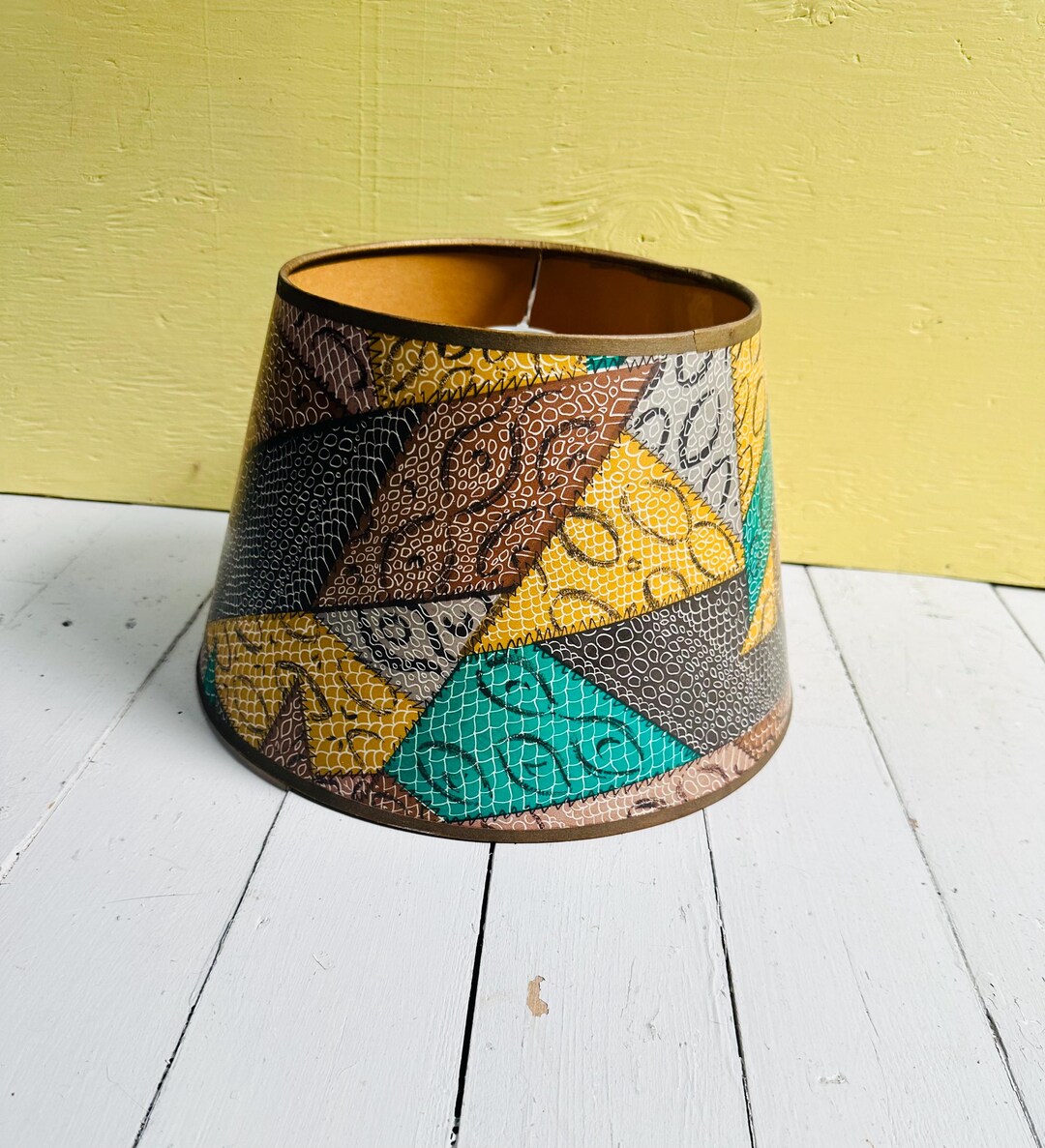 Vintage Mid Century Lampshade, 50s Lampshade, MCM Lampshade, 1950s ...