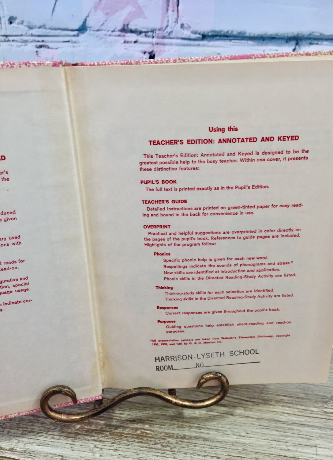 Vintage 1963 Betts Basic Reader's Book Teacher's Edition On Our Way ...