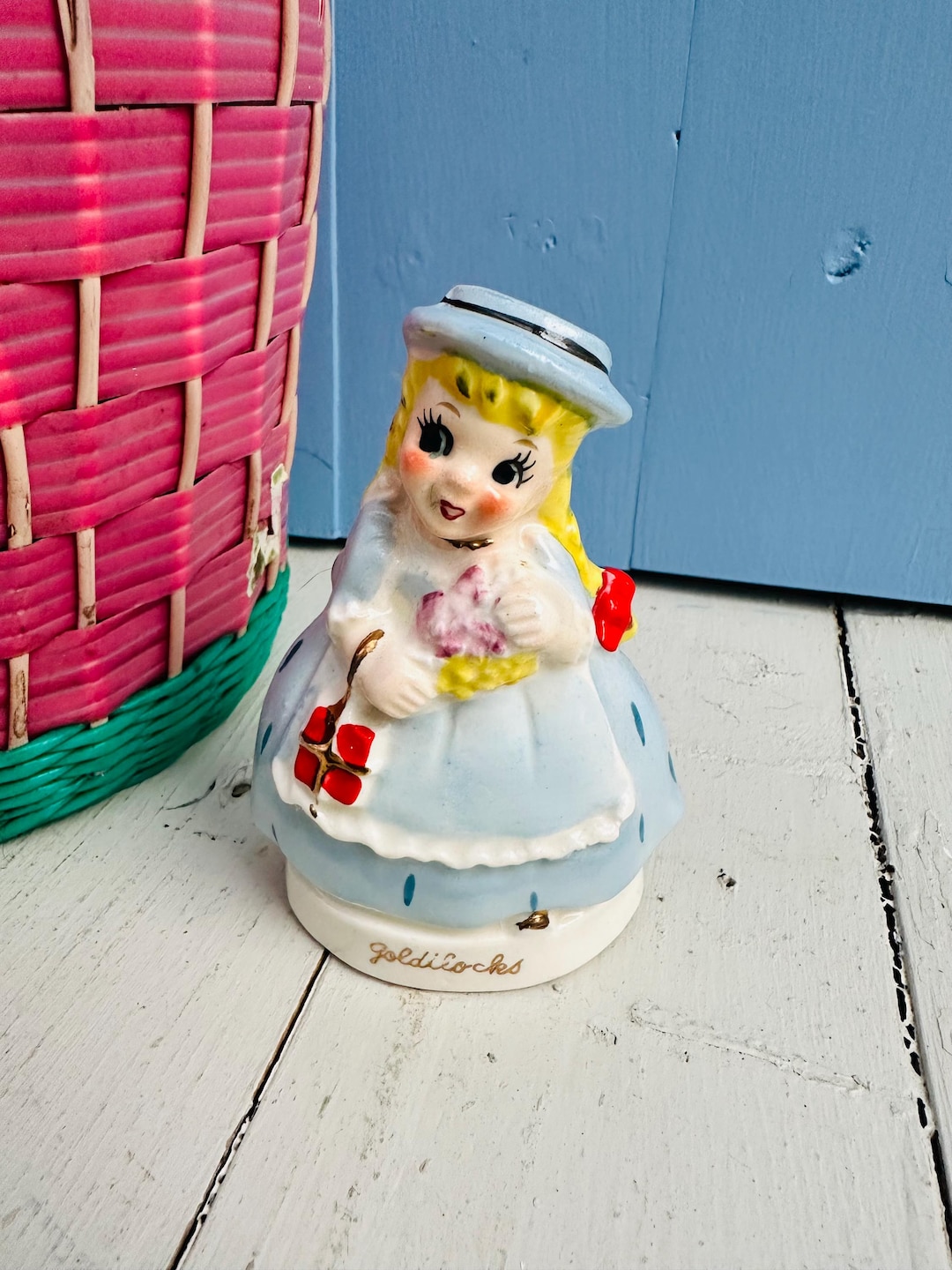 Vintage Napco Goldilocks Figurine Storybook Knick Knack Little Girls ...