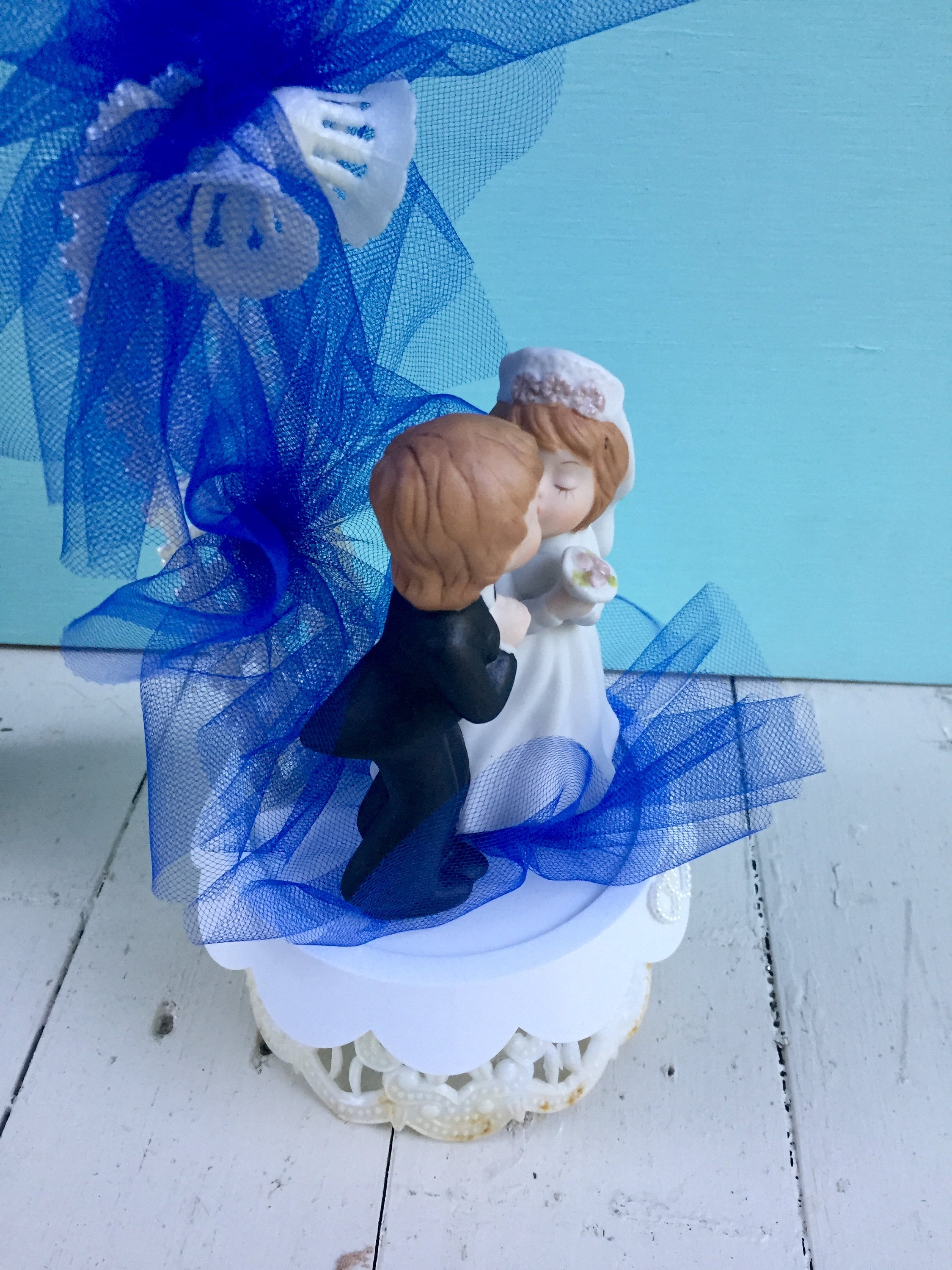 Vintage Wedding Cake Topper, Vintage Ceramic Wedding Cake Topper ...