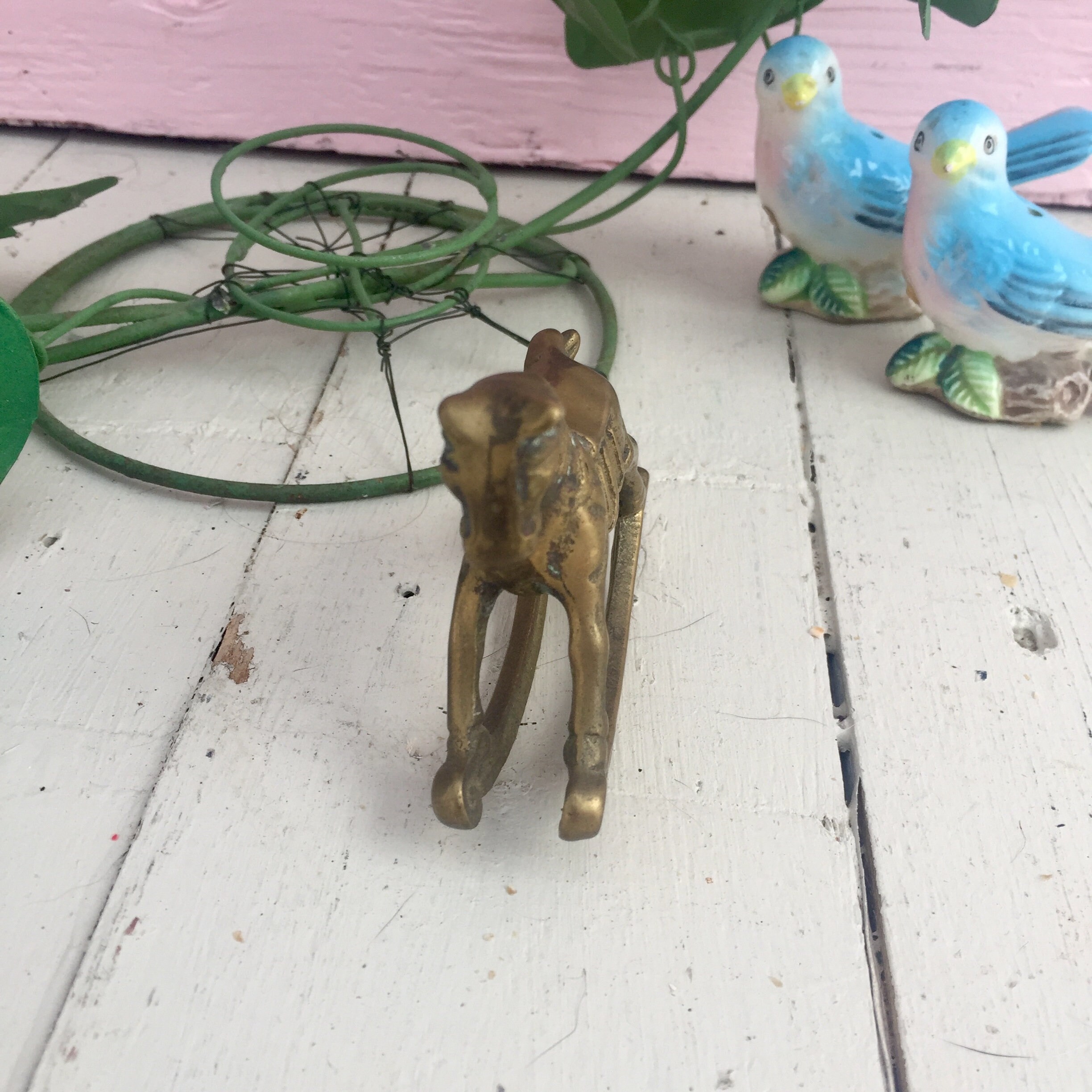 Vintage Small Brass Rocking Horse, Vintage Brass Rocking Horse, Vintage ...