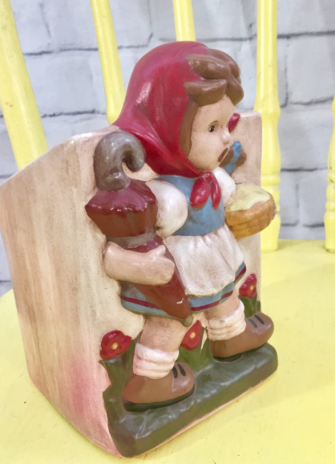 Vintage Hummel Style Planter Flower Pot, Little Girl Ceramic Planter ...