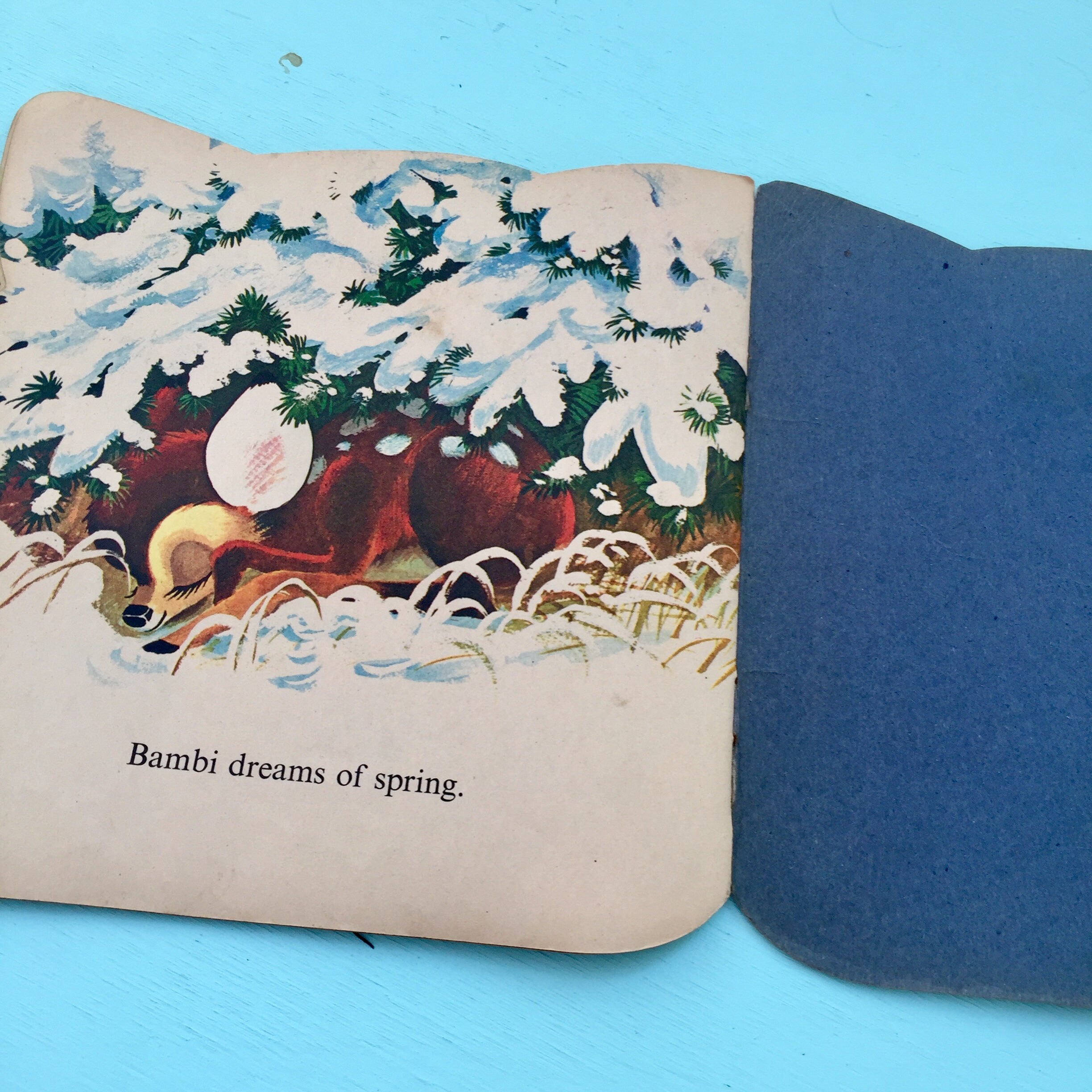 Vintage 1960s Bambi Book, Walt Disney's Bambi Book, Vintage Bambi Book
