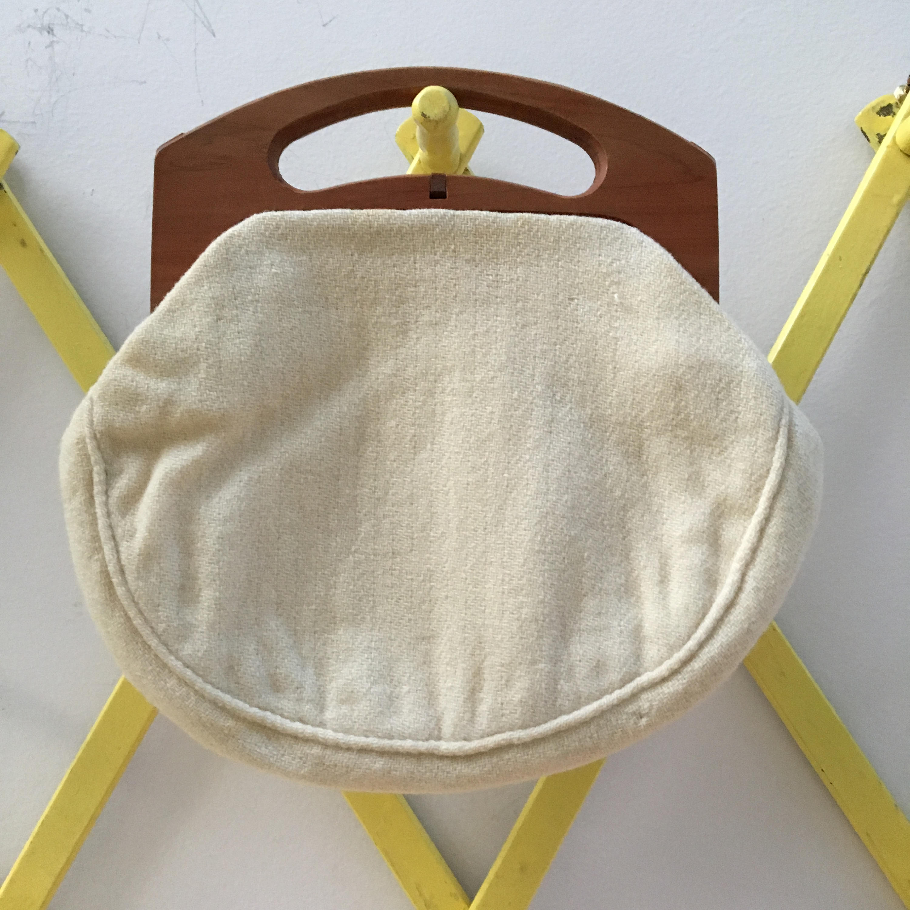 Vintage 1950s Wooden Handle Handbag, Bermuda Cedar Handle Bag, Vintage ...