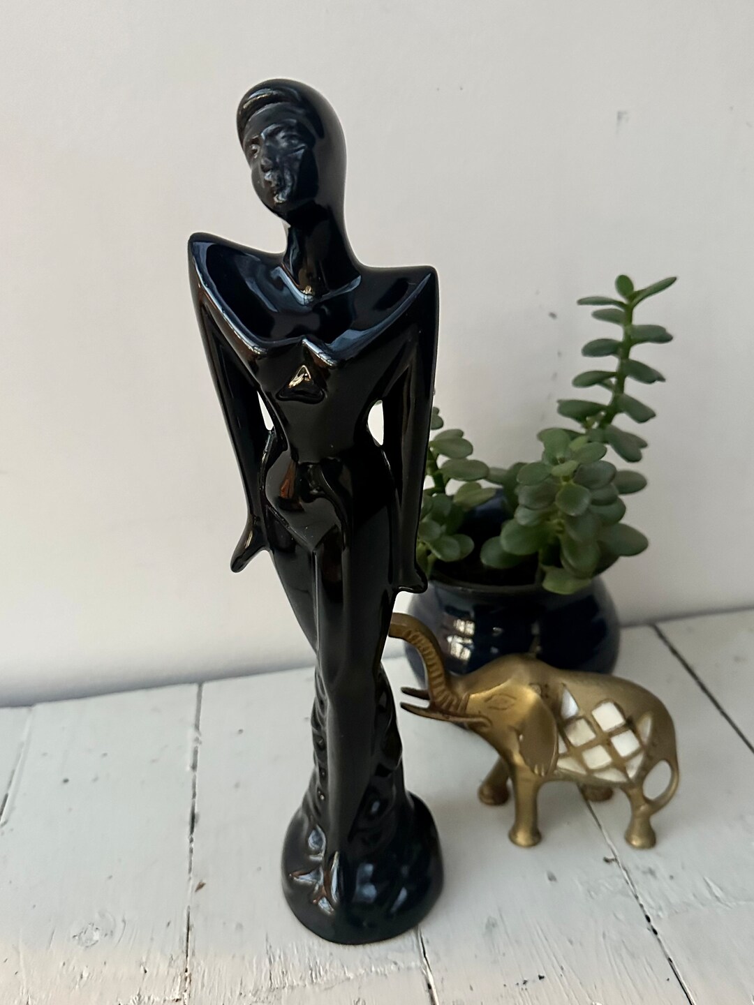 Vintage Female Statue, Mid Century Knick Knack, Women Decor, Statue of ...
