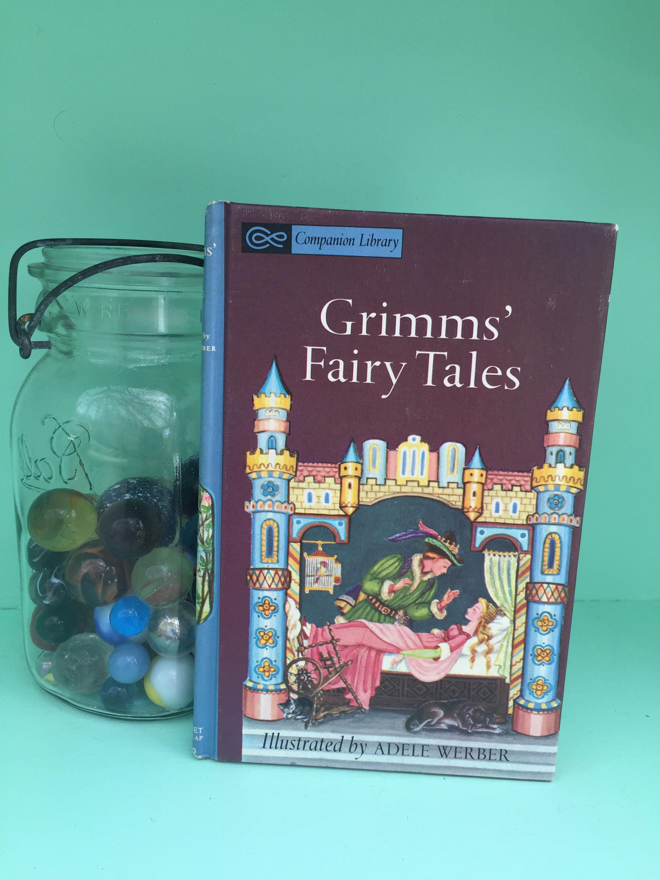 Vintage 1960s Grimms' Fairy Tales Book, Vintage Fairy Tales Book, 1960s ...