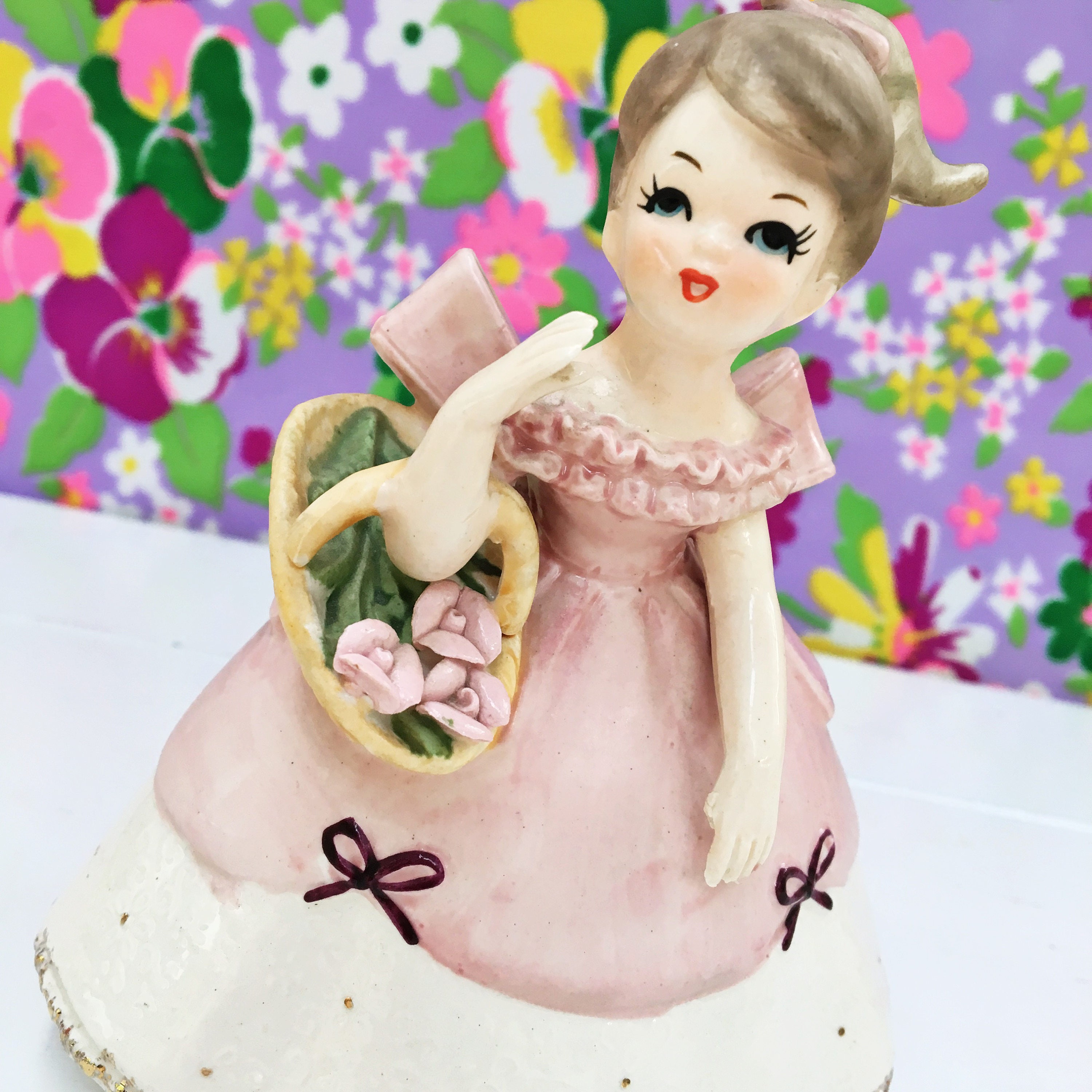 Vintage Napco Lady Planter, Mid Century Lady Planter, Japanese Ceramic ...