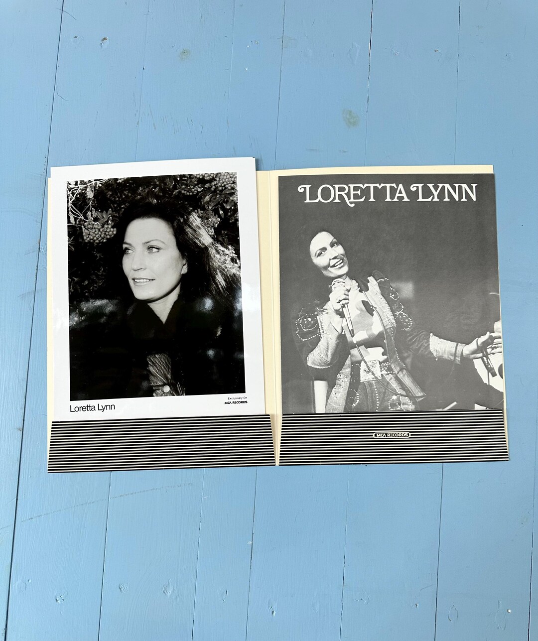 Vintage 1970s MCA Record Label Promo Press Kit Folder Loretta Lynn 8X10 ...