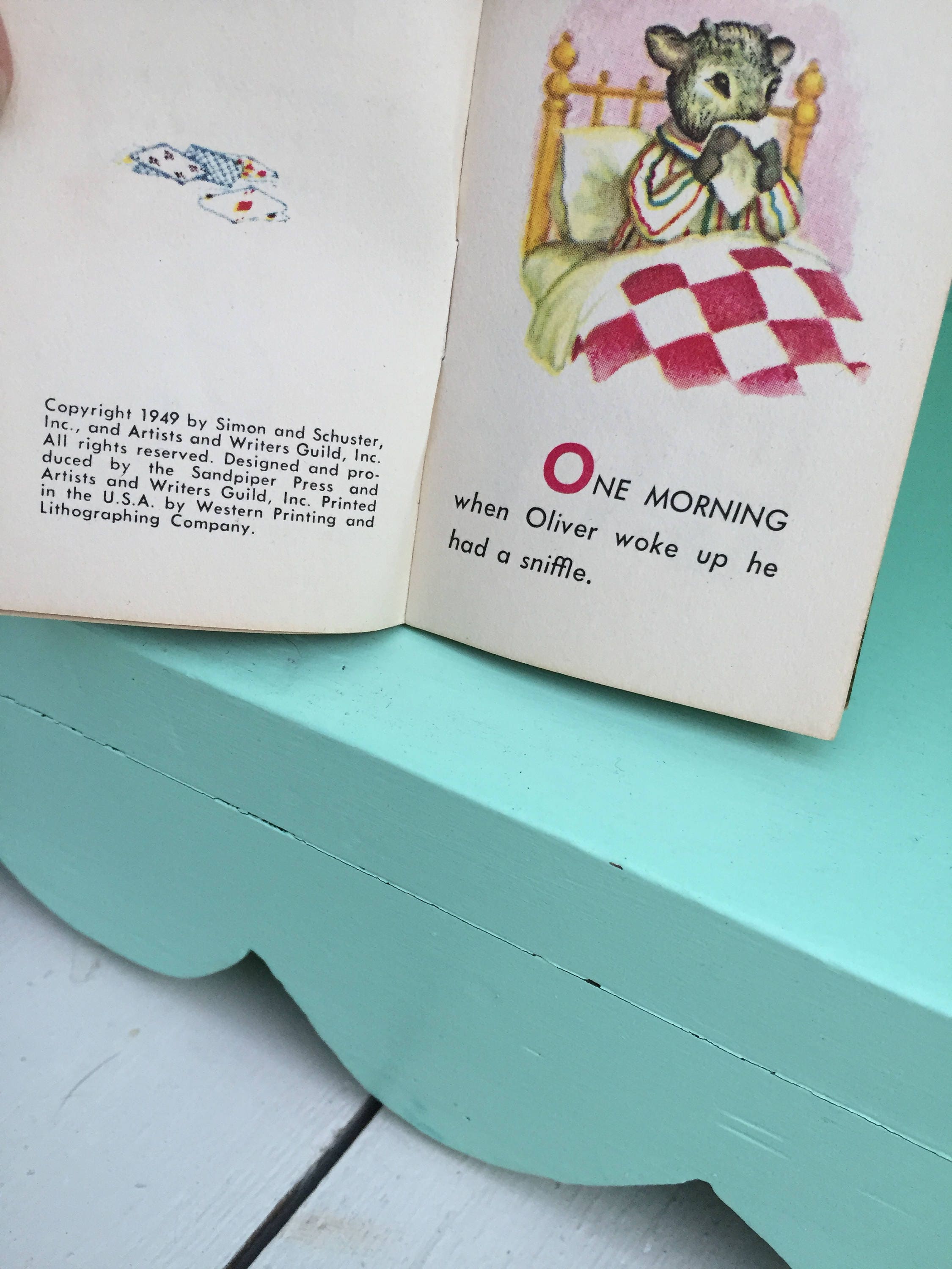 Vintage 1940s Tiny Golden Books, Set of Four, 1940s Miniature Children ...