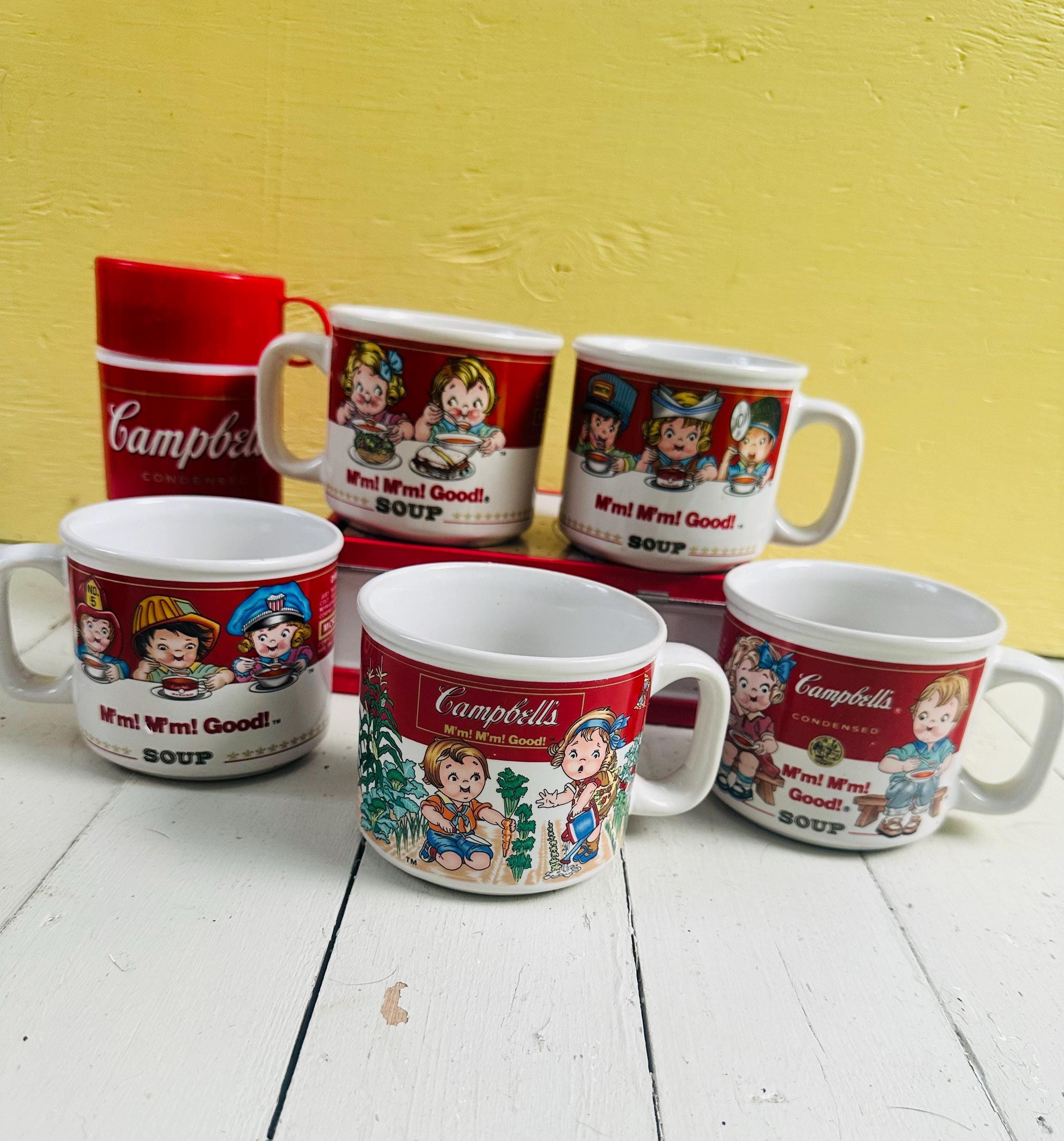 Vintage 1990s Campbell's Soup Kids Coffee Mugs, Set of Five, Vintage ...
