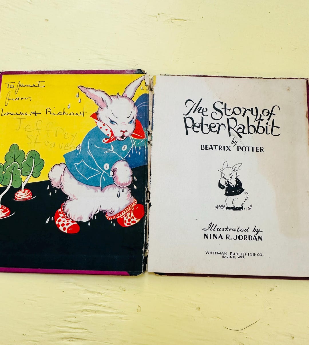 Rare Antique 1930s "peter Rabbit" Book Illustrated by Nina Jordan ...