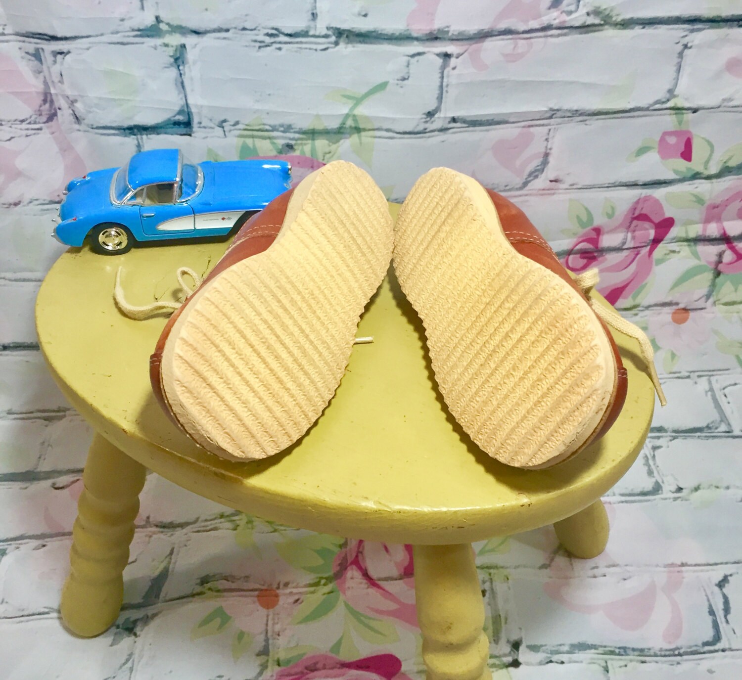 Vintage 1970s Toddler Boy Shoes, Toddler Vintage Brown Lace-up Dress ...