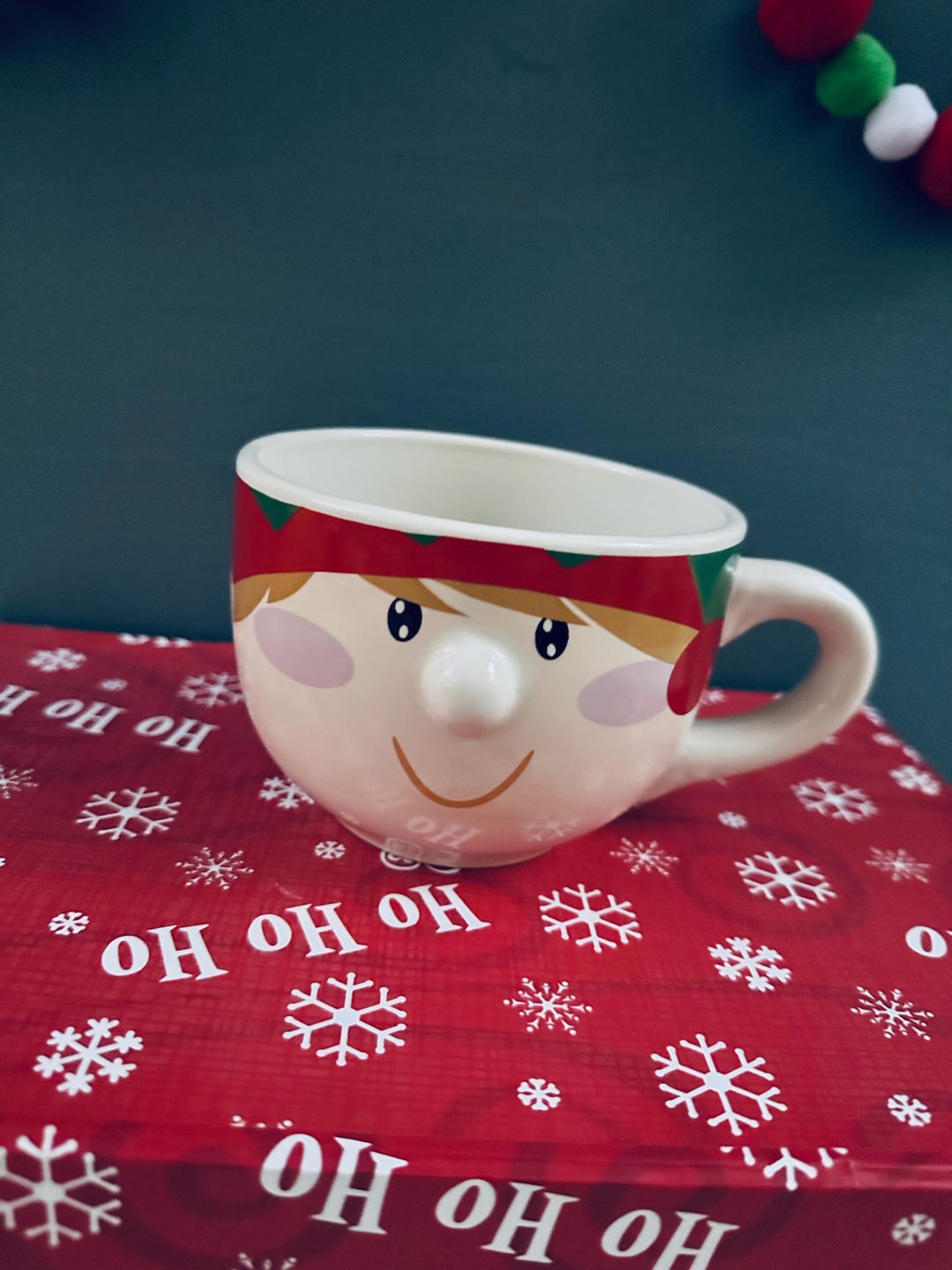 Vintage Elf Mug Elf Coffee Mug Vintage Christmas Mug Xmas Coffee Mug ...