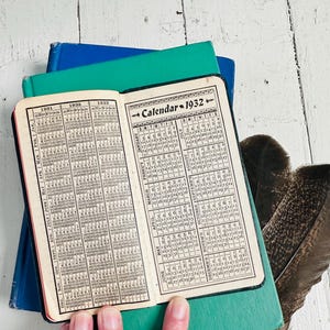 Antique 1930s Pocket Diary 1932 Diary Record Book 1930s Ephemera 1930s ...