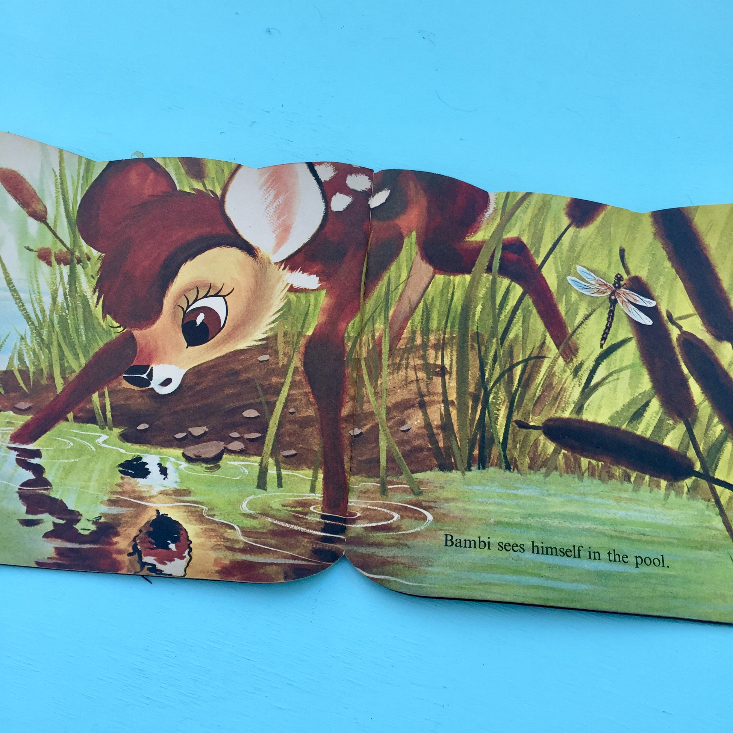 Vintage 1960s Bambi Book, Walt Disney's Bambi Book, Vintage Bambi Book