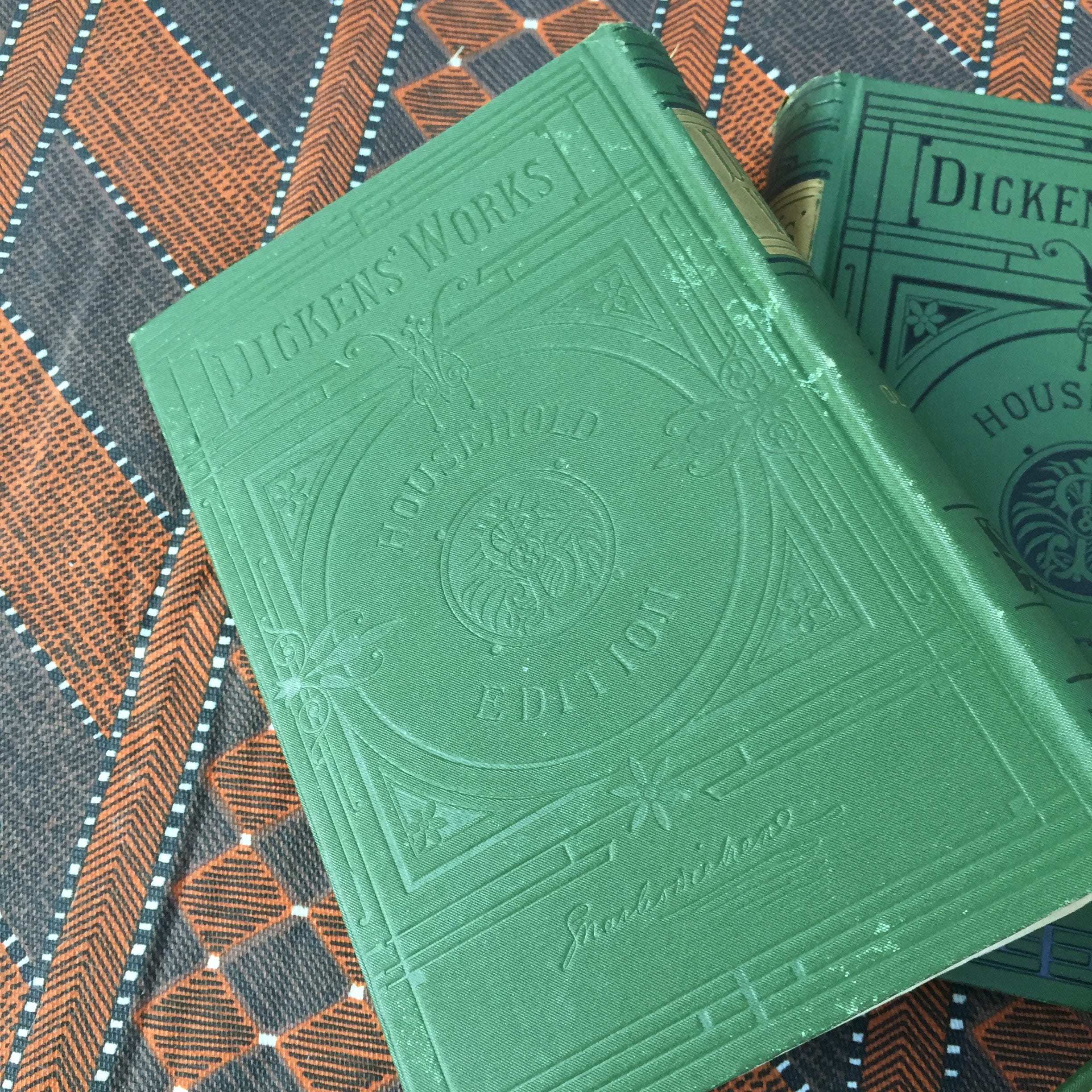 1870s Dickens Works Books Three Series Household Edition, Antique ...