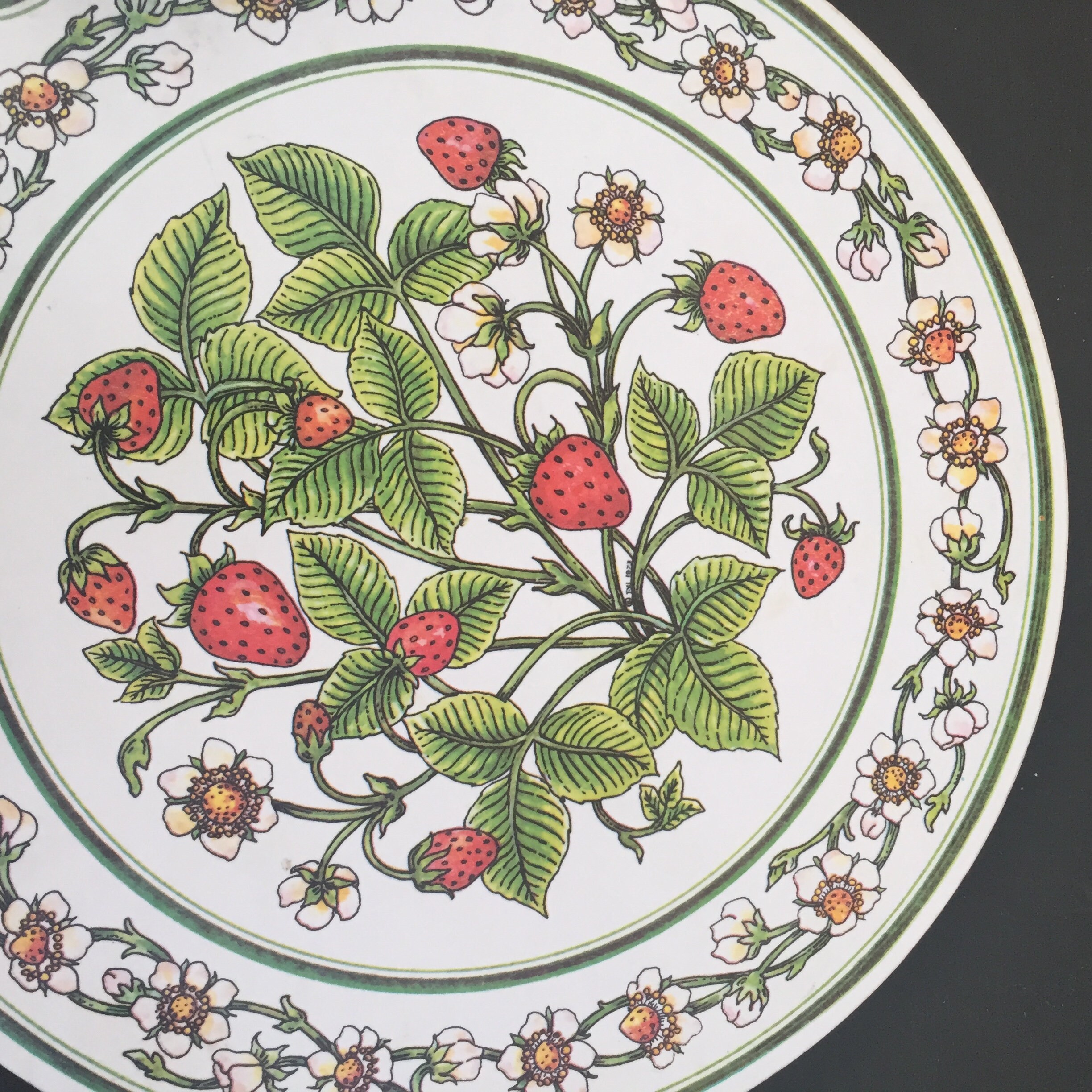 Vintage Strawberry Cutting Board, Vintage Strawberry Kitchen Decor ...