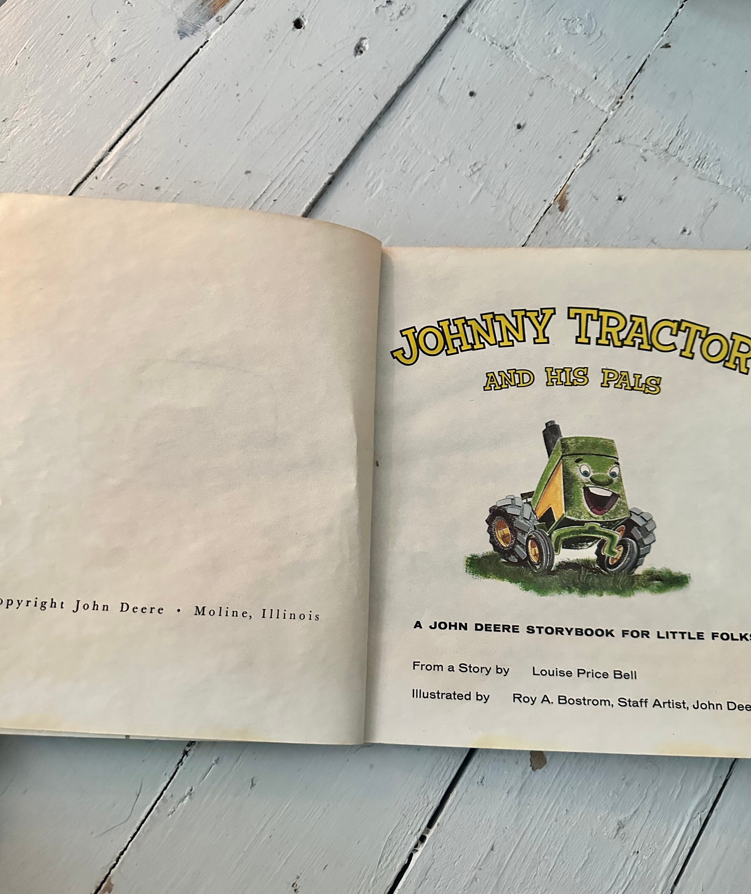 Rare Vintage Children's Book, Johnny Tractor and His Pals Vintage John ...