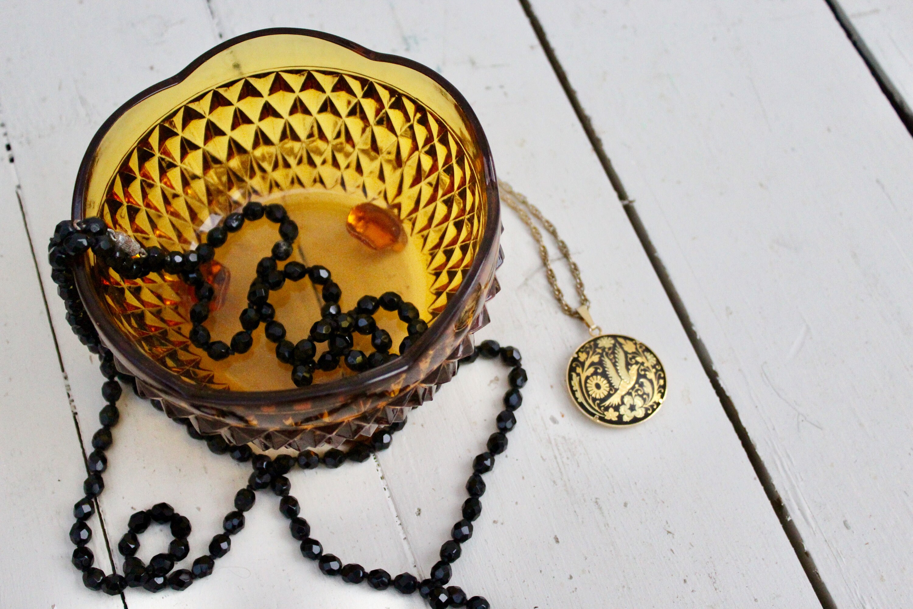 Vintage Amber Footed Hobnail Dish, Vintage Amber Glass Candy Dish ...