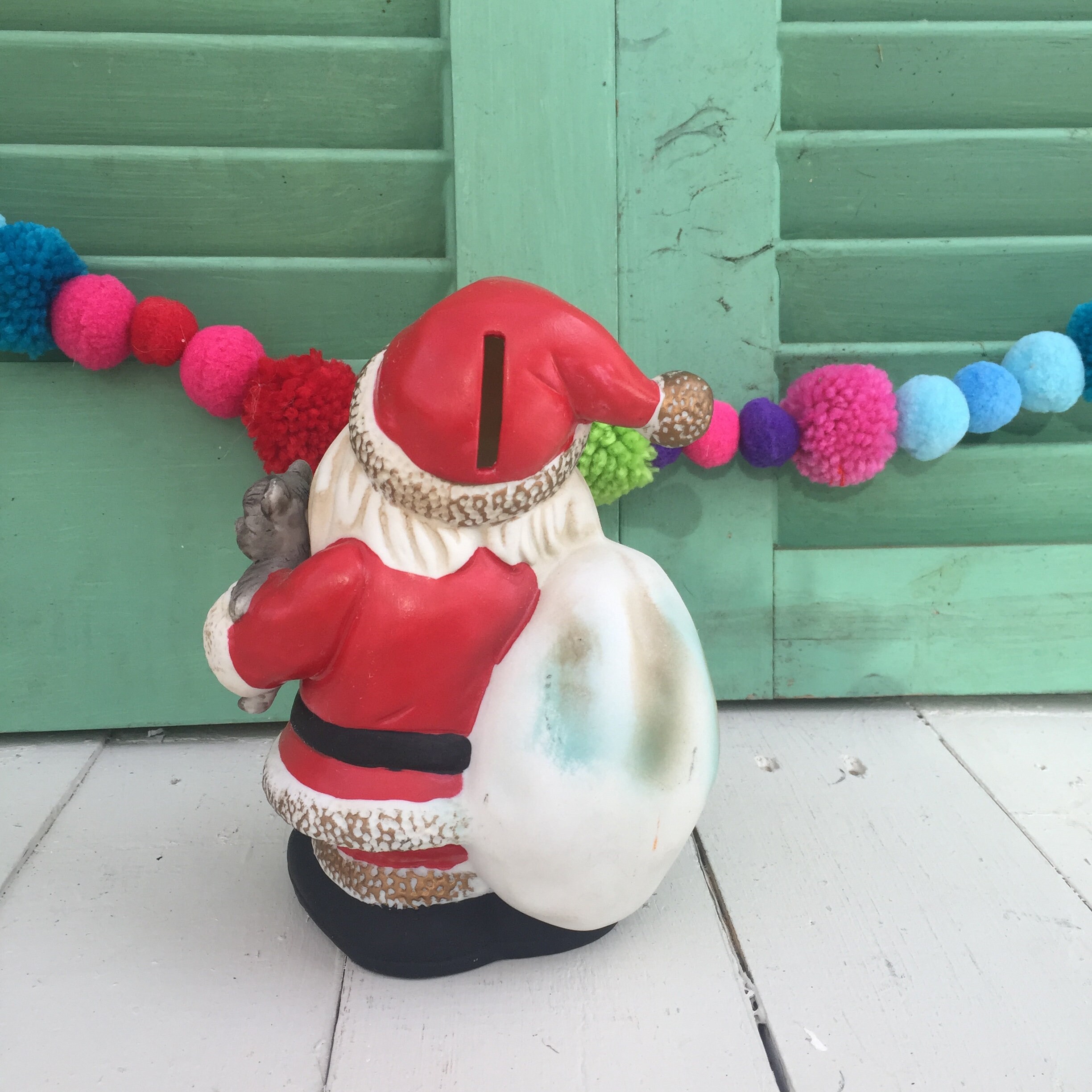 Vintage Santa Bank, Vintage Children's Christmas Bank, Santa Money Bank ...