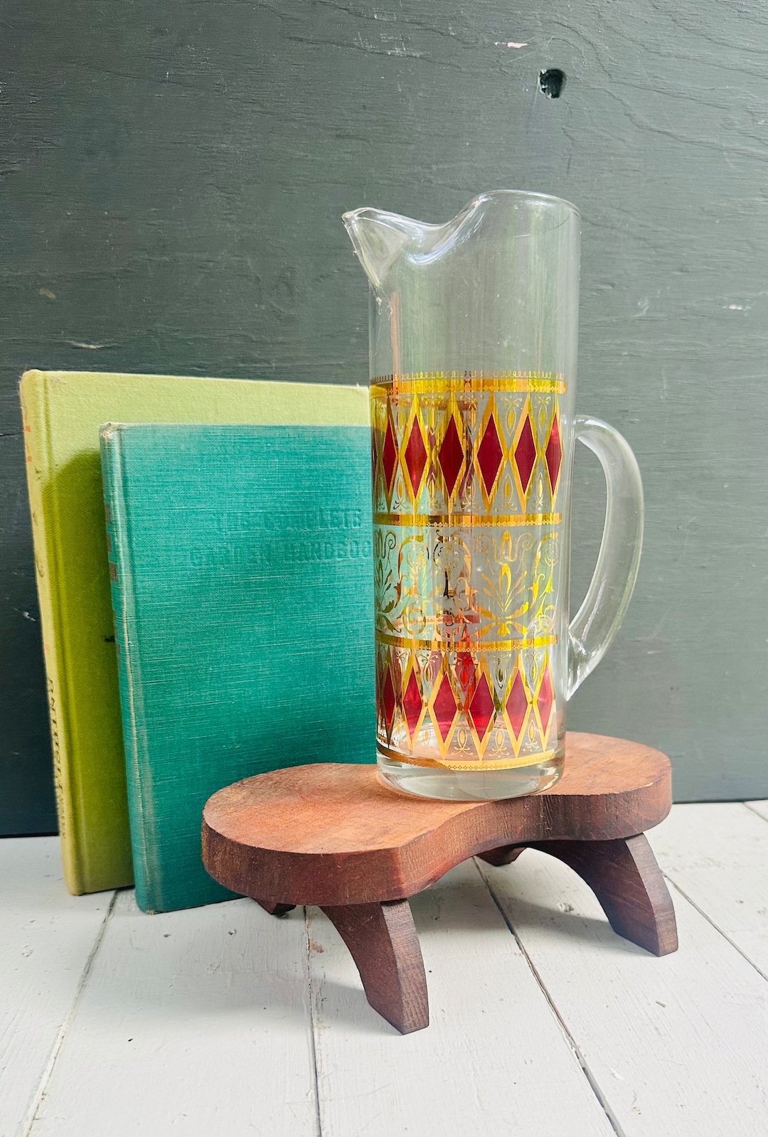 Vintage Martini Pitcher, MCM Drinkware, Mid Century Martini Pitcher ...