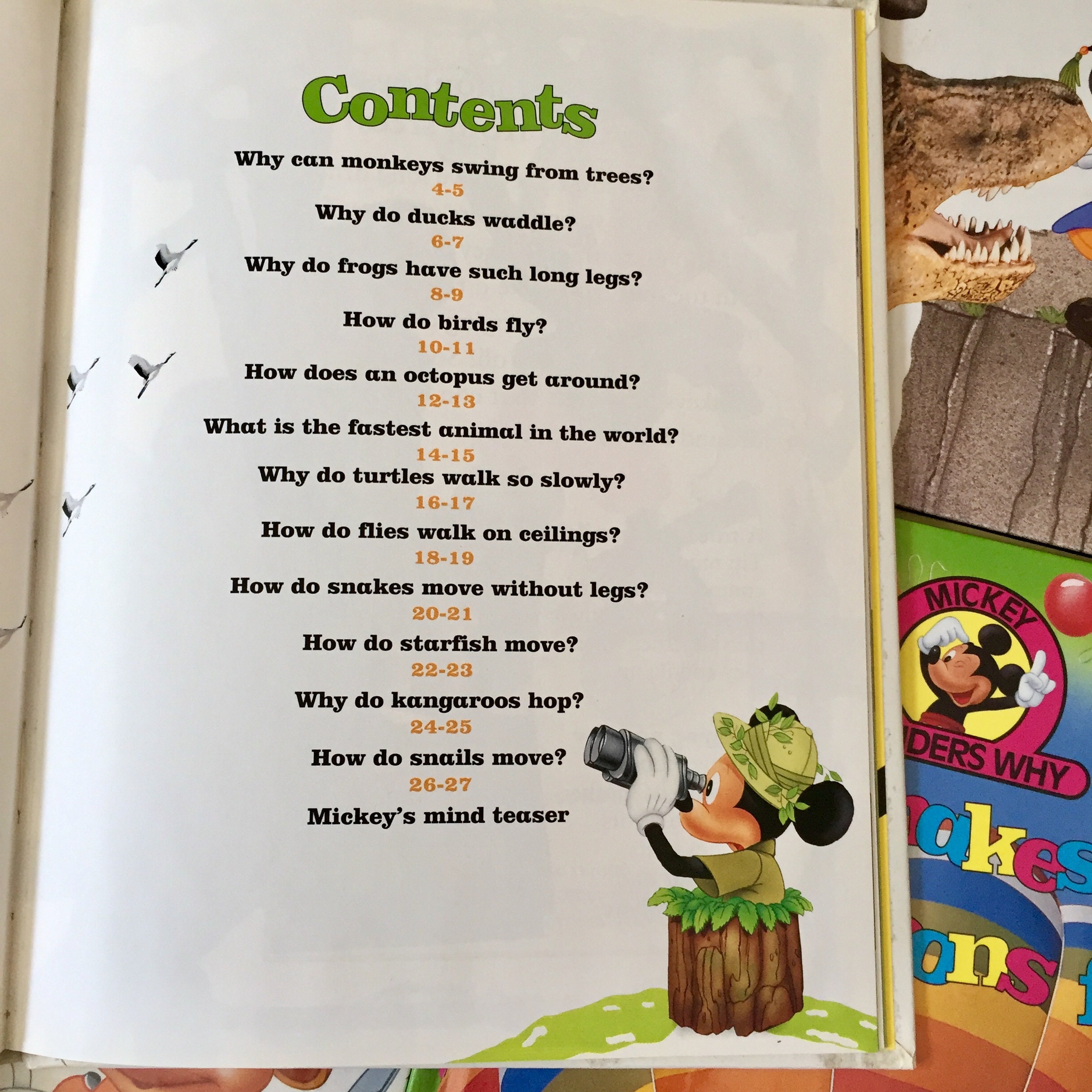 Vintage 1990s Mickey Wonders Why Book Set, Set of 8, Vintage Mickey ...