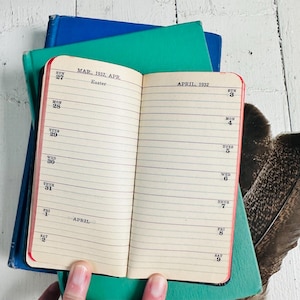 Antique 1930s Pocket Diary 1932 Diary Record Book 1930s Ephemera 1930s ...