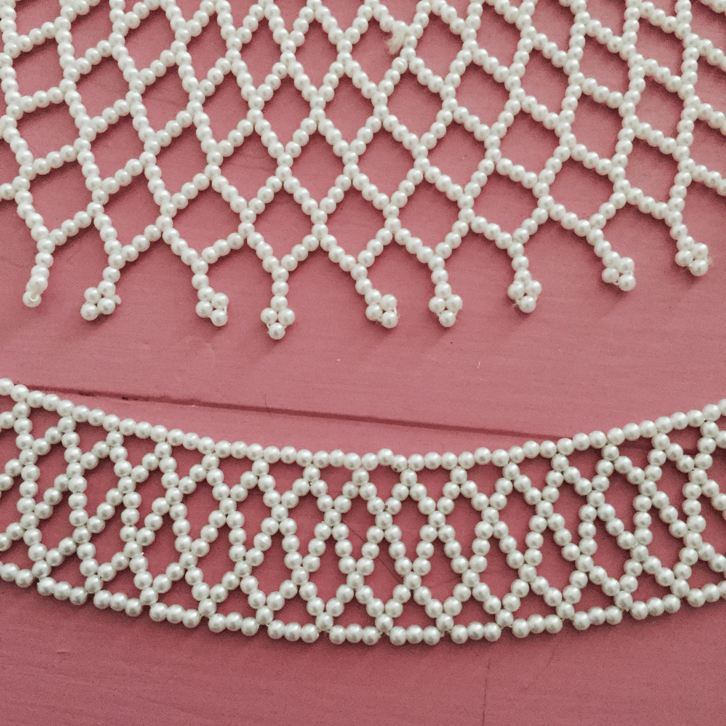 Vintage Pearl Beaded Accessories, Vintage Beaded Belt, Vintage Beaded ...