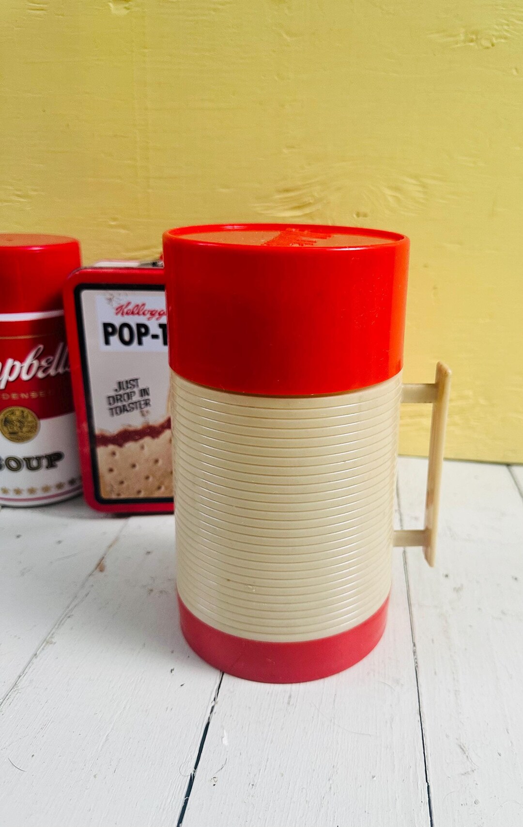 Vintage Aladdin Thermos, Red Aladdin Thermos, Vintage Thermos, Red ...