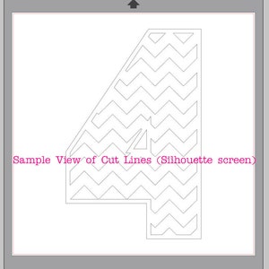 CHEVRON Monogram Svg Letters & Numbers Svg Dxf Eps Png. | Etsy