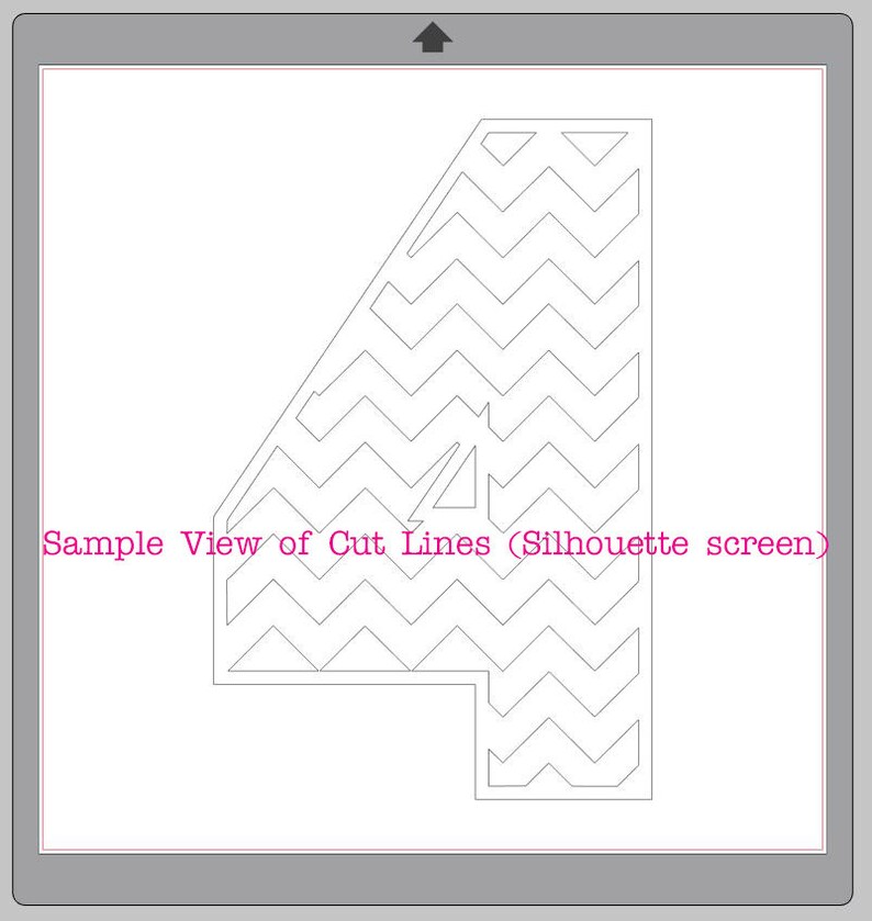 CHEVRON Monogram Svg Letters & Numbers Svg Dxf Eps Png. | Etsy