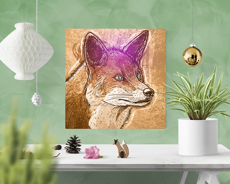 Fox Canvas - Etsy