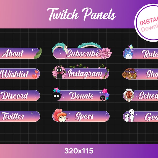 Leopard Print Twitch Panels - Etsy