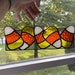 Candy Corn Stained Glass Suncatcher - Etsy
