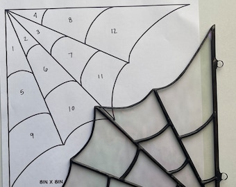 Stained Glass Spider Web Pattern Hobby - Etsy