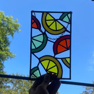 Citrus Stained Glass Suncatcher - Etsy