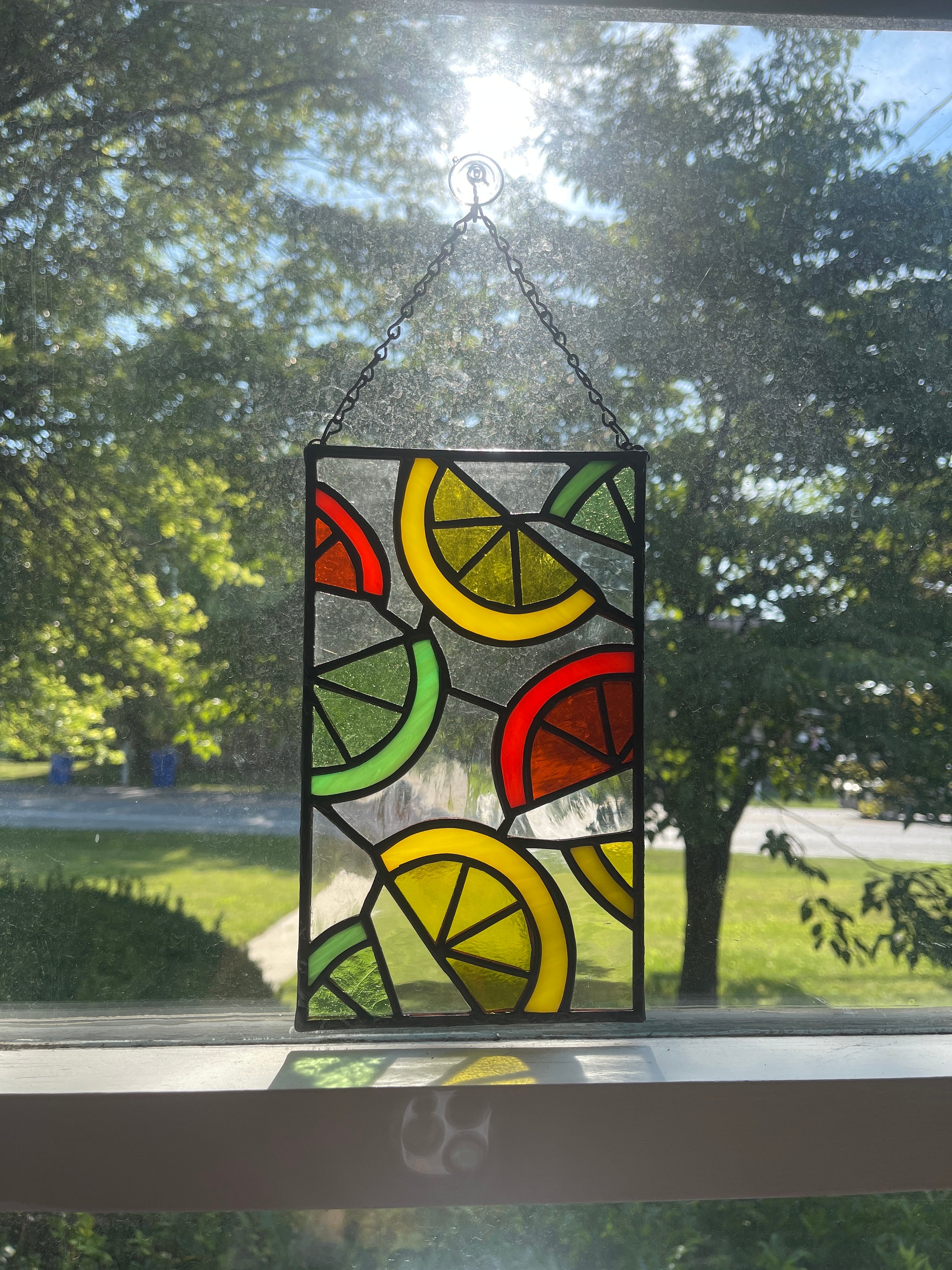 Citrus Stained Glass Suncatcher - Etsy