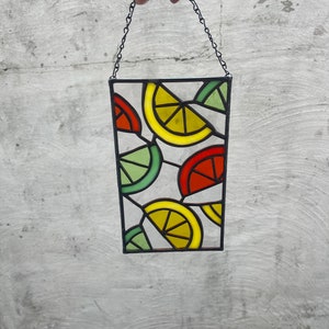Citrus Stained Glass Suncatcher - Etsy