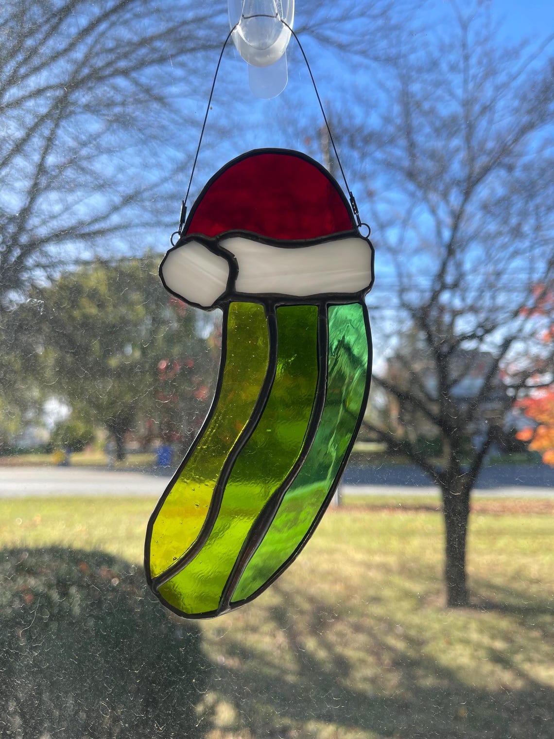 Christmas Pickle Stained Glass Pattern - Hobby - Etsy