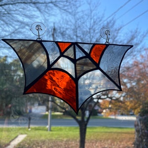 Stained Glass Spider Web Suncatcher - Etsy