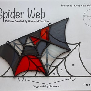Stained Glass Spider Web Pattern - Commercial - Etsy